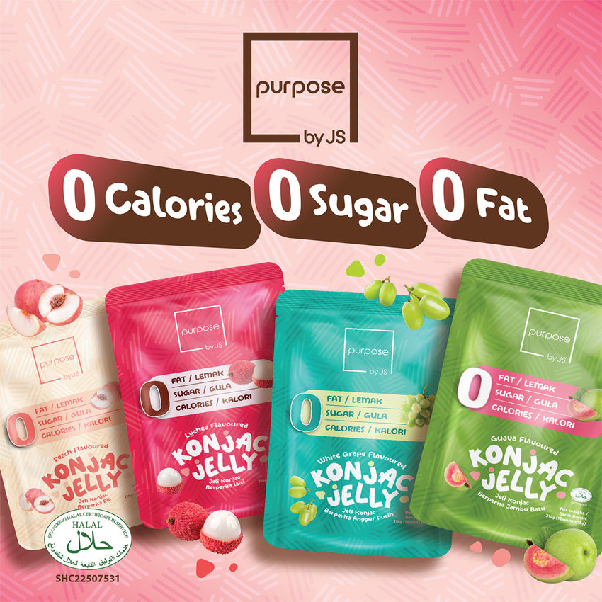 Purpose by JS 0 Lychee Konjac Jelly 216g – Jaya Grocer | Food Bayana